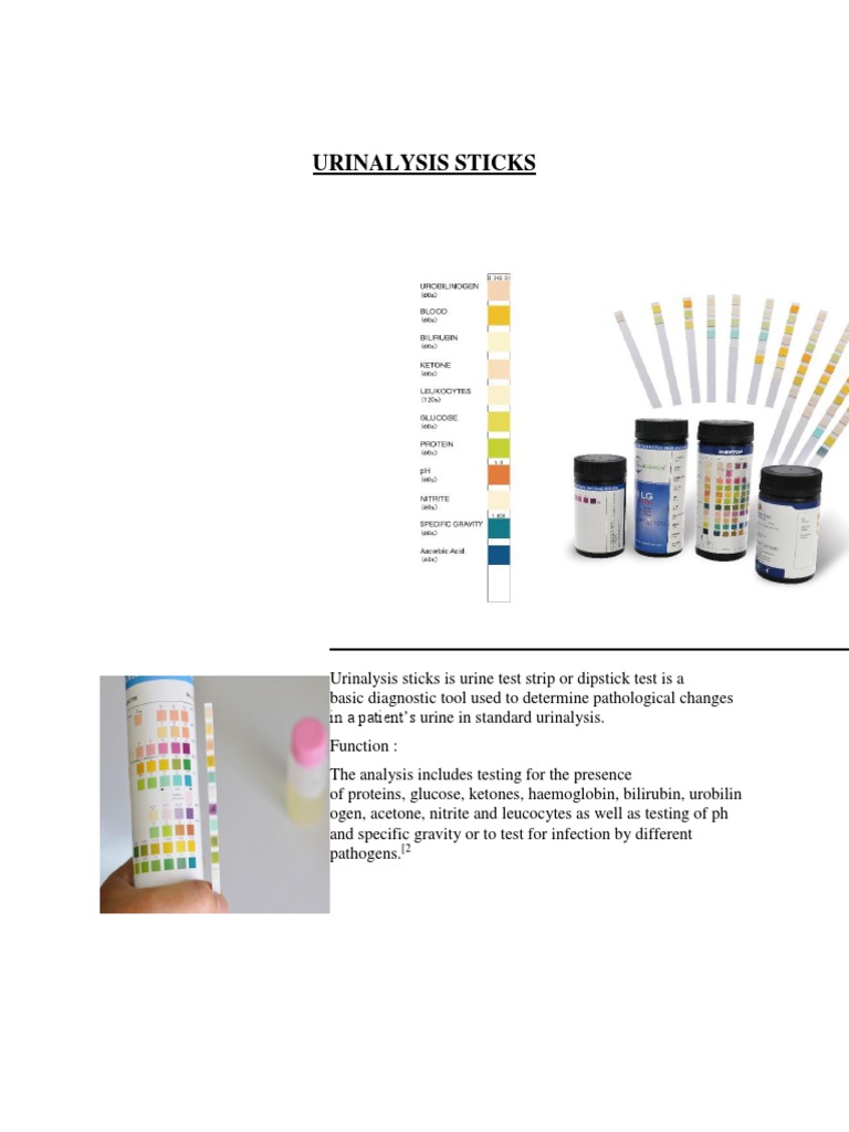 Urinalysis Sticks Overview | PDF
