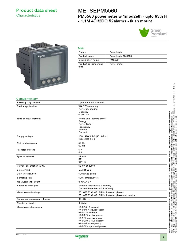 Power Meter 5560 | PDF | Electrical Impedance | Electrical Engineering