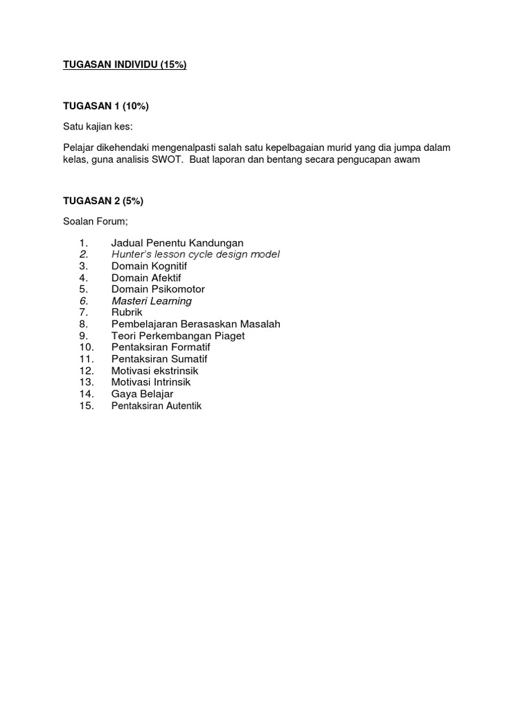 Assingment Ind Dan Gro (Kepelbagaian Pelajar) | PDF