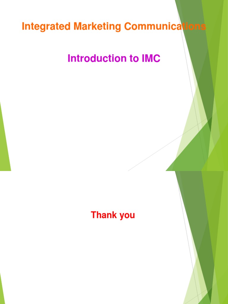 Integrated Marketing Communications: Introduction To IMC | PDF ...