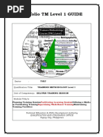 Trainers Methodology Level 1 - Portfolio Checklist Developed by ...