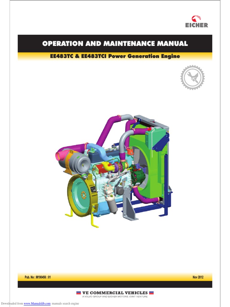 Operation and Maintenance Manual for Eicher EE483TC & EE483TCI Power ...