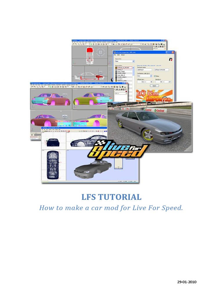 LFS Tutorial 29-01-2010 | PDF | Autodesk 3ds Max | Adobe Photoshop