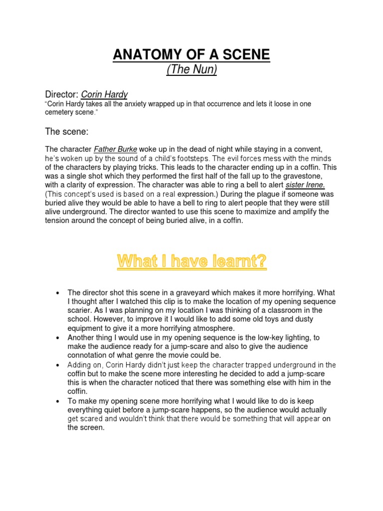 Anatomy of A Scene | PDF