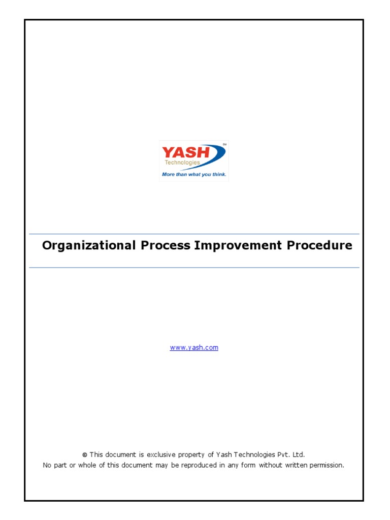 PRC Organizational Process Improvement PDF | PDF | Business