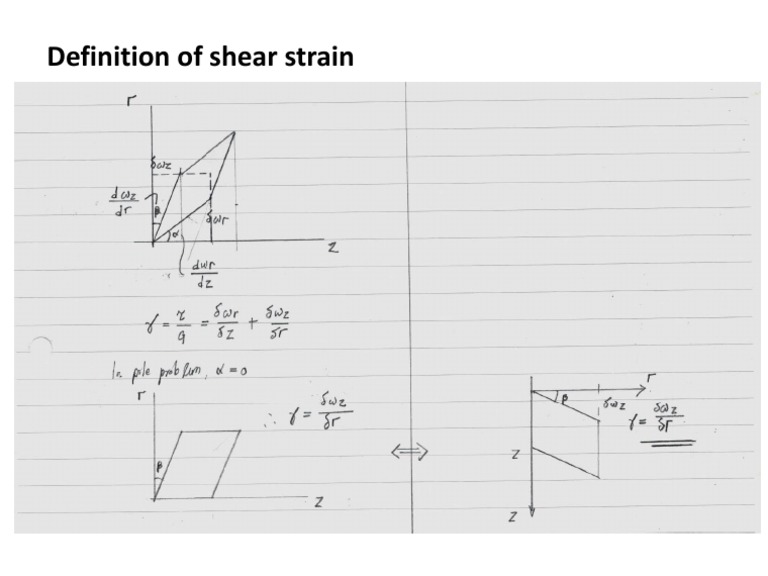Definition of Shear Strain | PDF