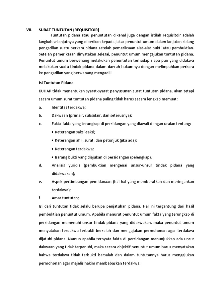 Contoh Surat Tuntutan | PDF | Hukum