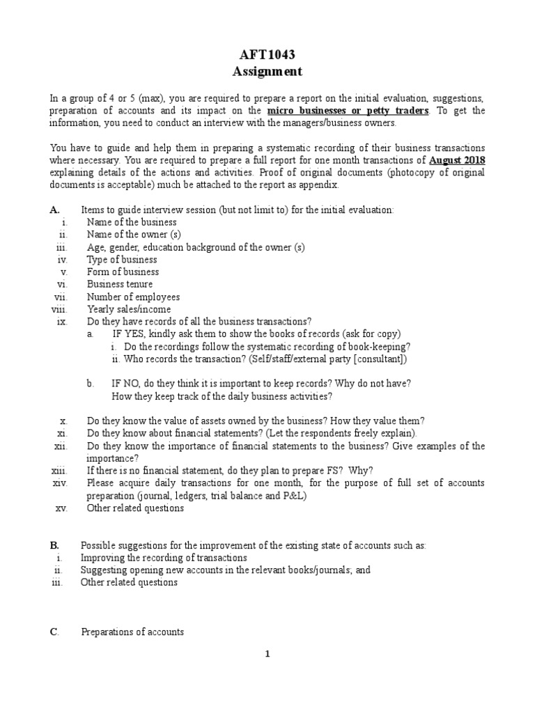 Account Assm | PDF | Income Statement | Bookkeeping