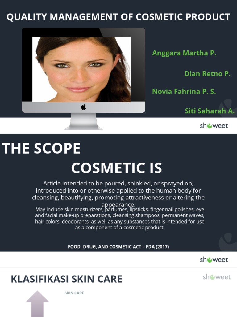 Quality Management of Cosmetic Product: Anggara Martha P | PDF ...
