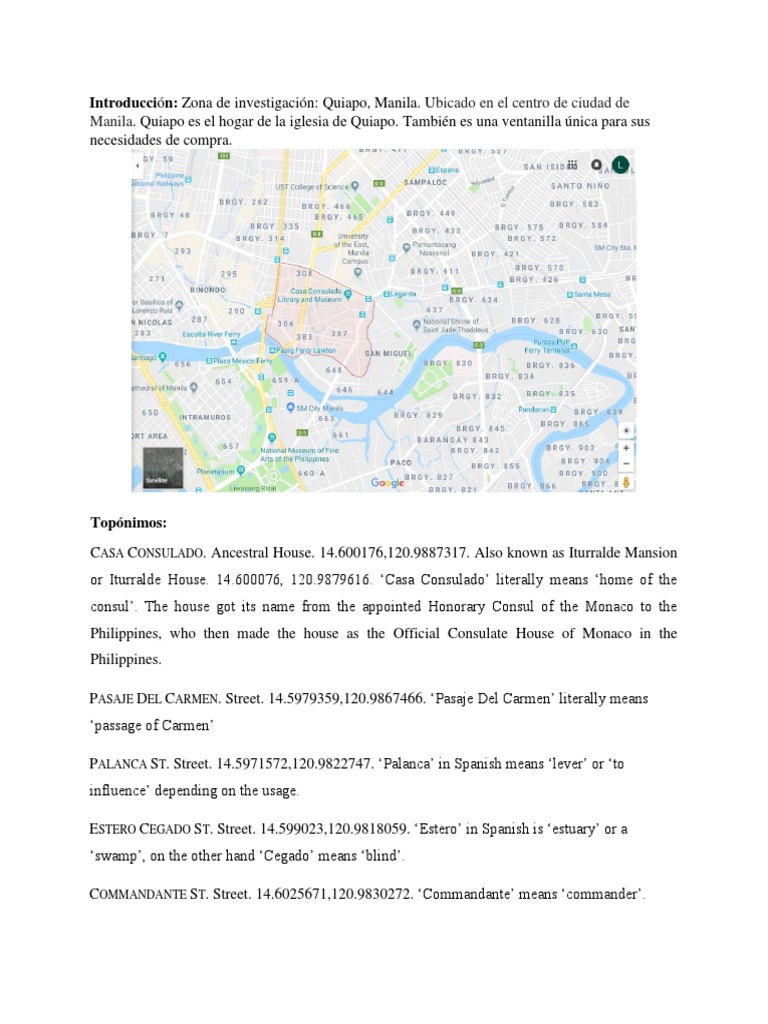Report - Spanish Place Names | PDF