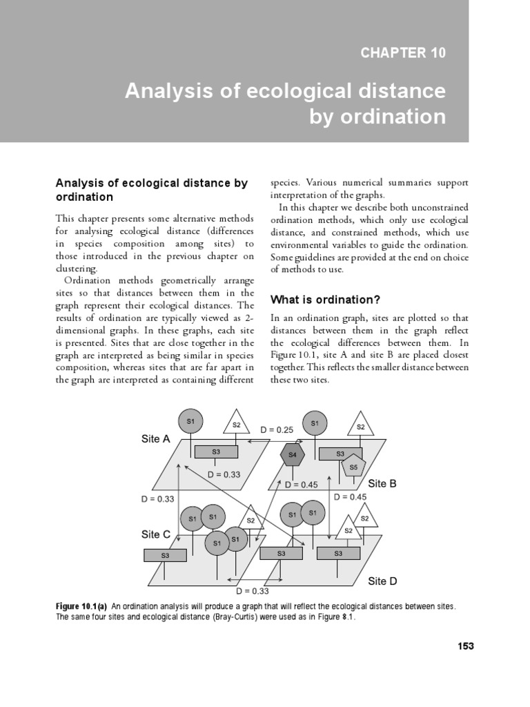 Chapter 10-Analysis of Ecological Distance by Ordination | PDF ...