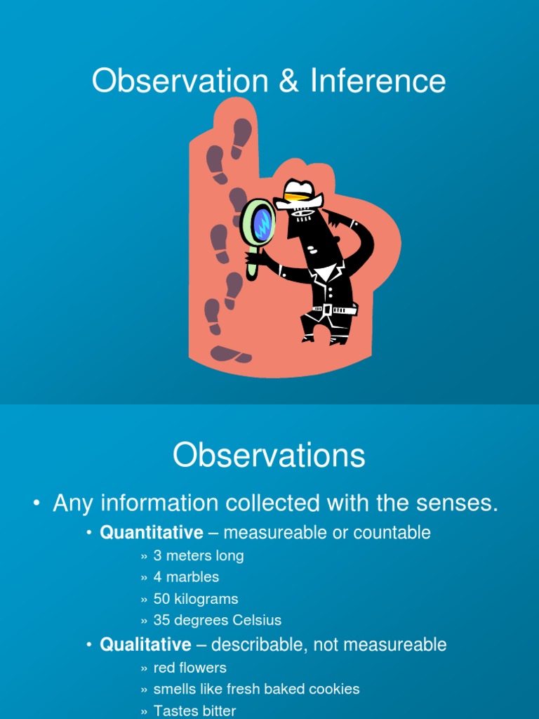 Observation and Inference Mystery Footprints | PDF | Wellness