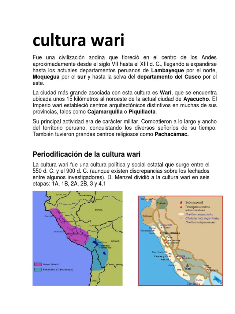 Cultura Wari | PDF