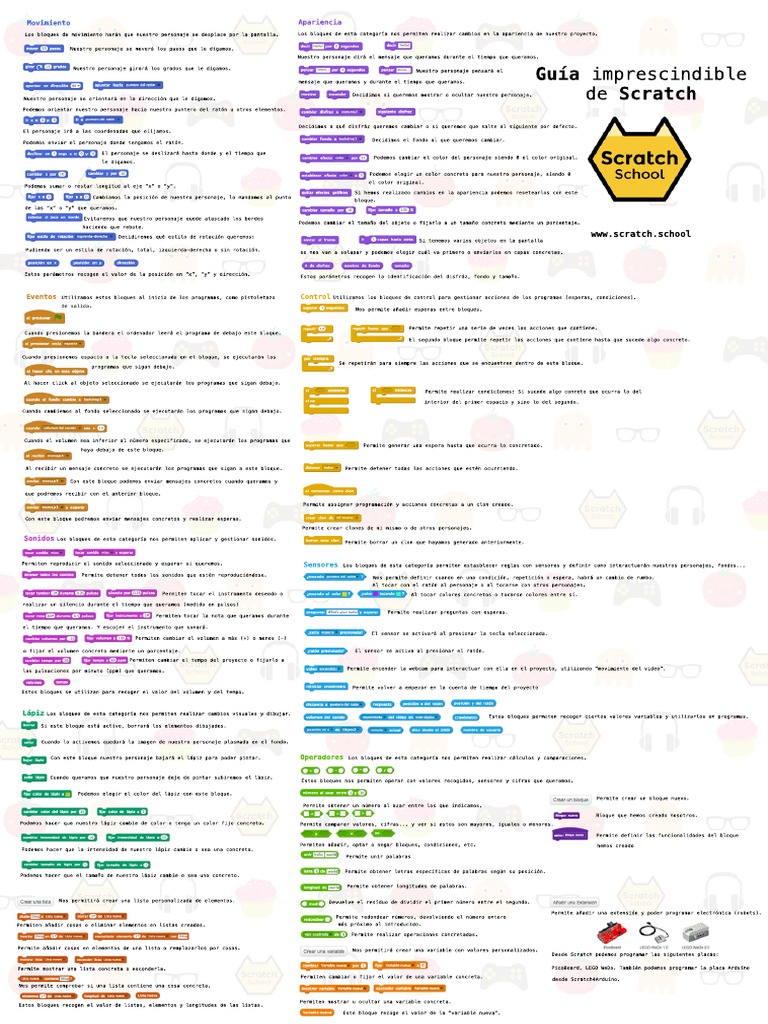 Guia Imprescindible Scratch v3 | PDF | Tempo | Lenguaje de programación