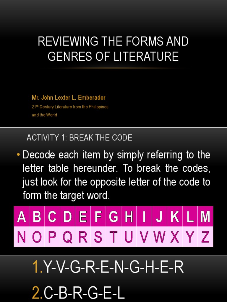 Overview of Literature Genres | PDF | Creative Nonfiction | Poetry