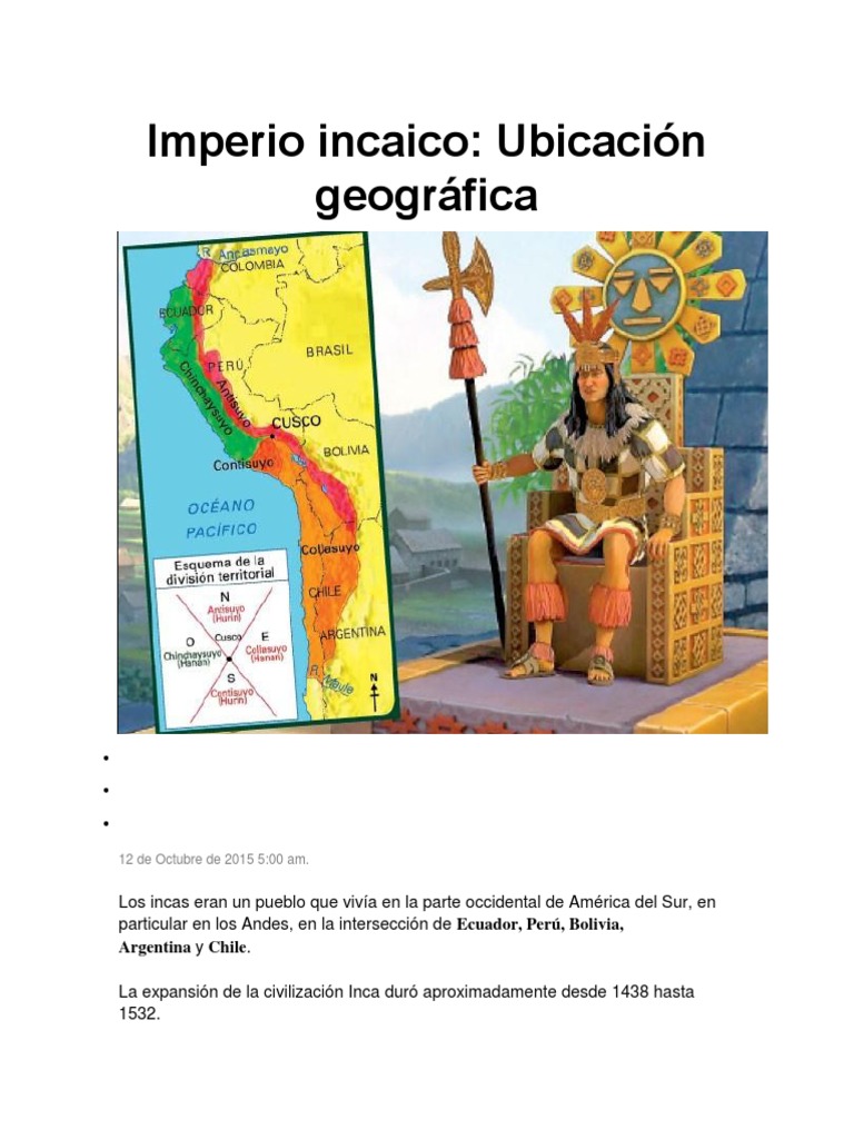 Imperio Incaico | PDF | Imperio Inca | Andes