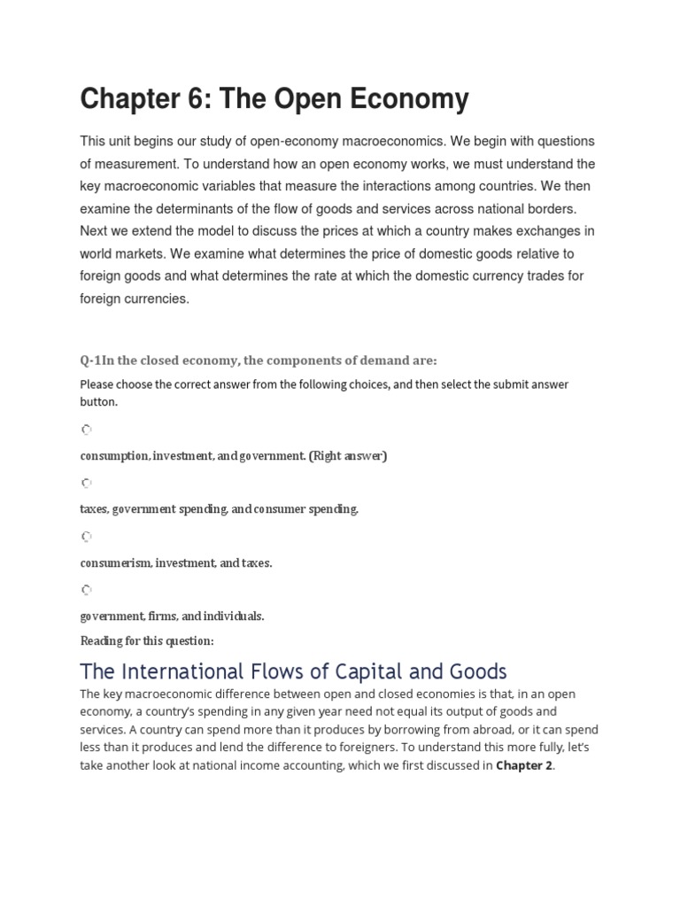Chapter 6 Mankiw Macroeconomics Pdf Exchange Rate Balance Of Trade
