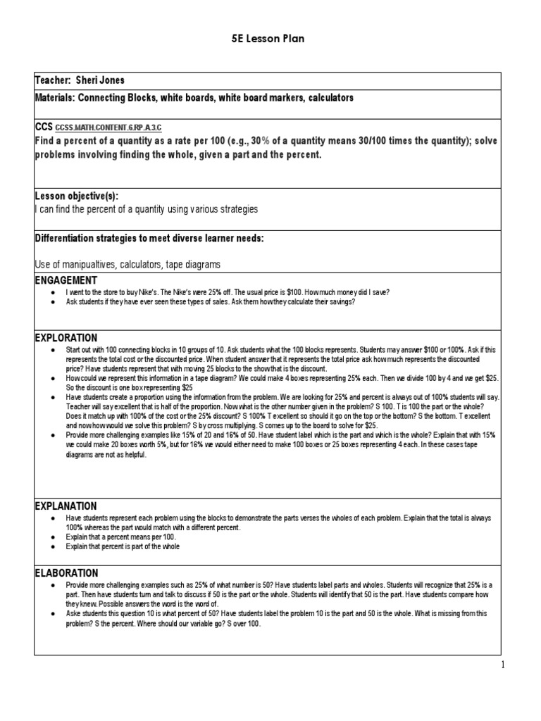 Lesson Plan Student Interview | PDF | Lesson Plan | Behavior Modification