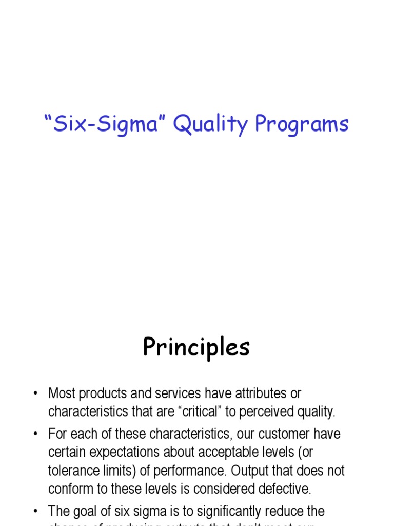 "Six-Sigma" Quality Programs | PDF | Six Sigma | Histogram