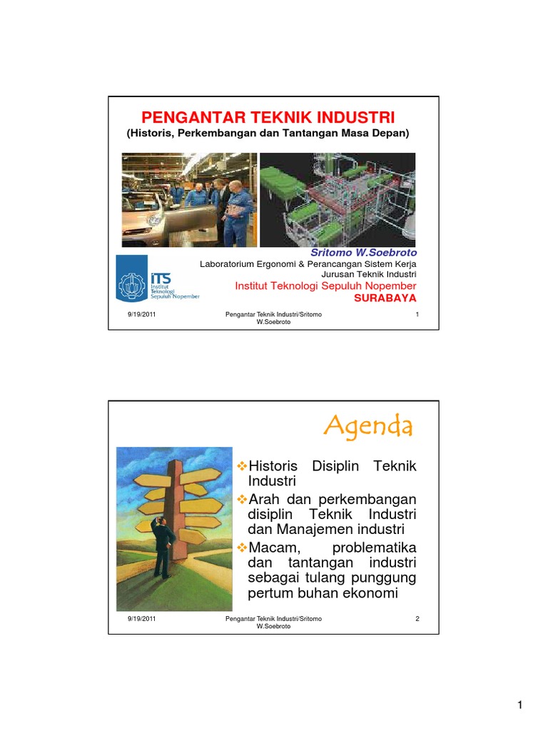Historis Pengembangan Disiplin Teknik Industri | PDF