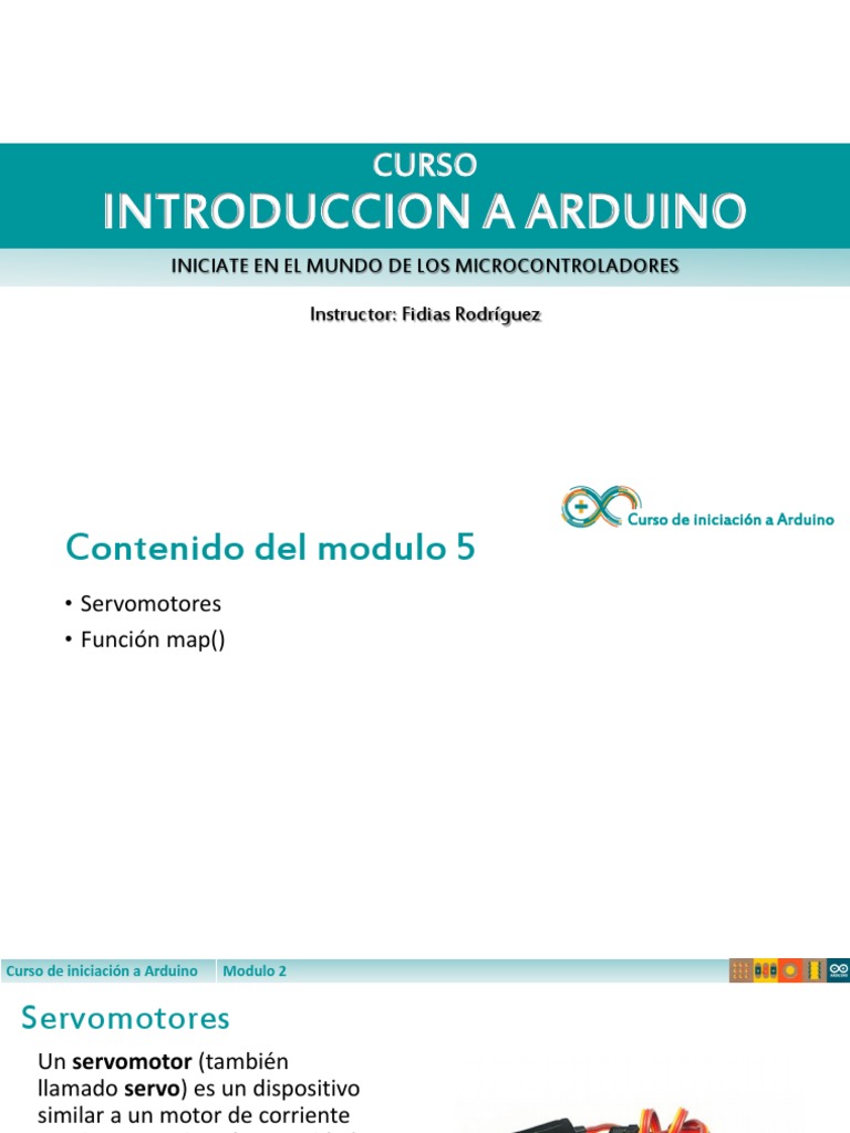 Modulo 5 Curso Introduccion A Arduino PDF | PDF | Arduino | Bienes manufacturados