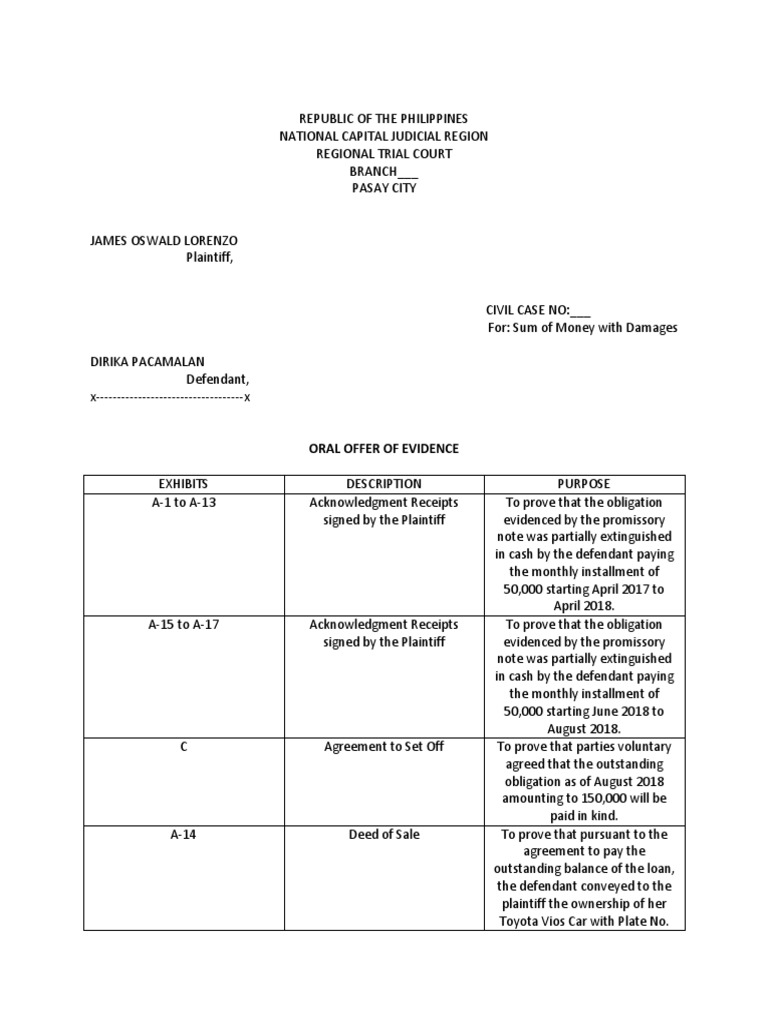 Republic of The Philippines | PDF | Promissory Note | Social Institutions