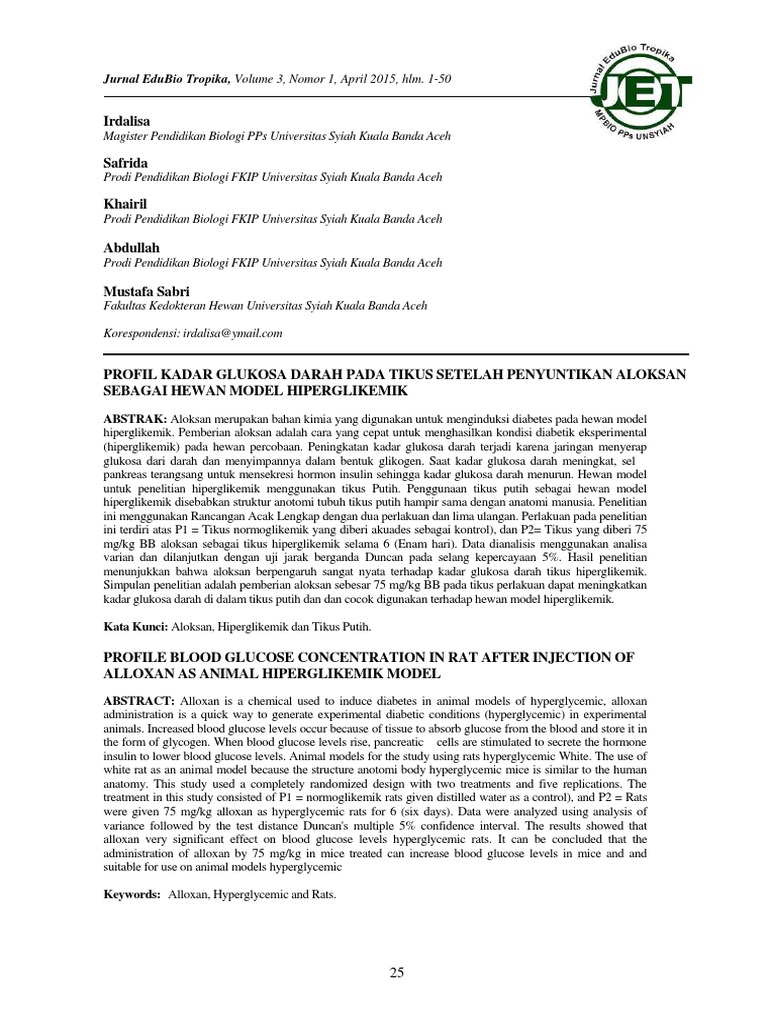 Antidiabetes Induksi Aloksan | PDF | Kesehatan Holistik