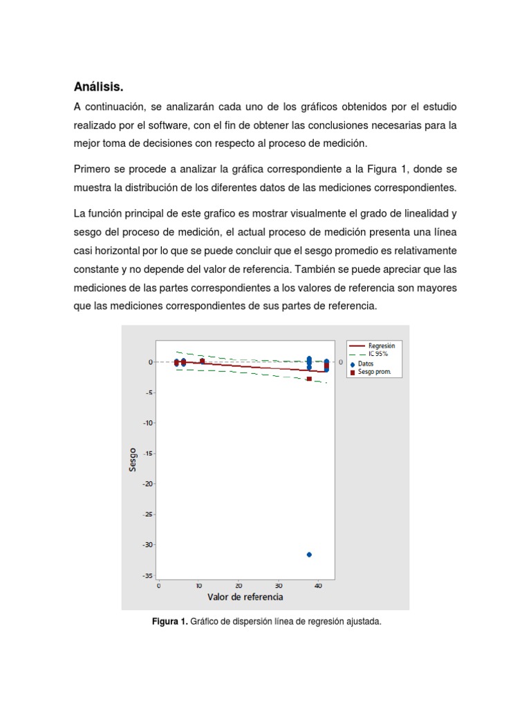 Linealidad y Sesgo | PDF | Medición | Estadísticas