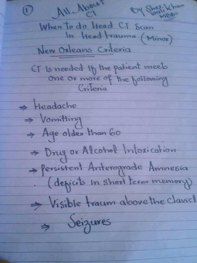 CT Scan Notes PDF | PDF