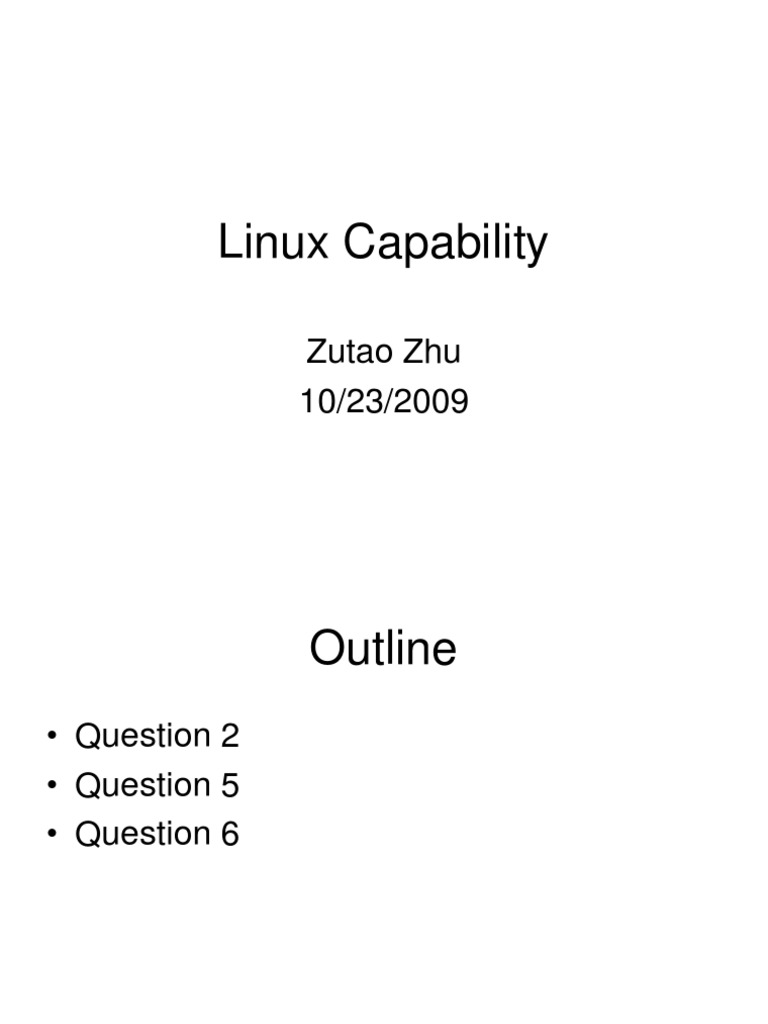 Linux Capability 2 | PDF | Scheduling (Computing) | Network Socket