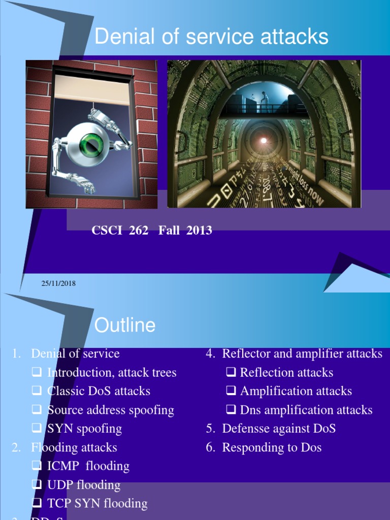 CSCI262 Dos Ddos | PDF | Denial Of Service Attack | Domain Name System