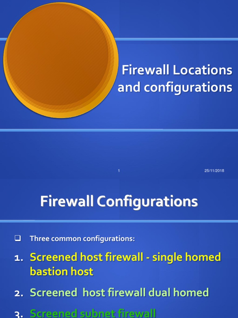Firewall Locations and Configurations | PDF | Firewall (Computing ...
