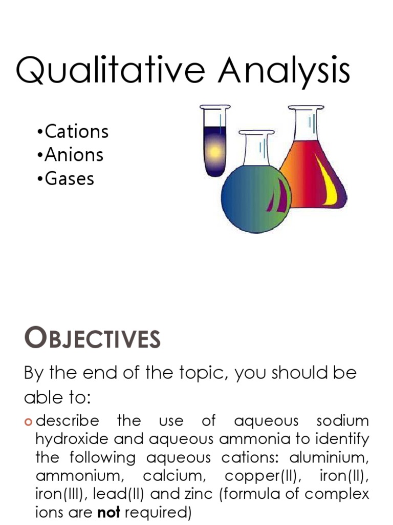 Slides 2016 Qualitative Analysis Updated | PDF | Hydroxide ...