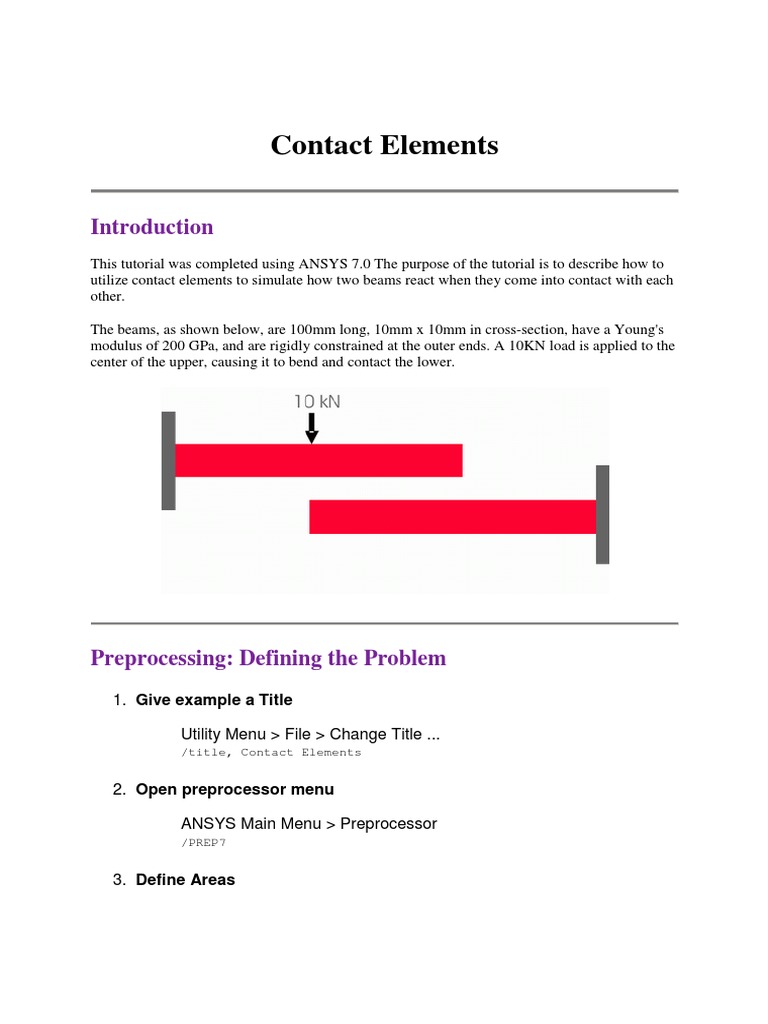 Advanced Contact Elements | PDF | Menu (Computing) | Applied And ...