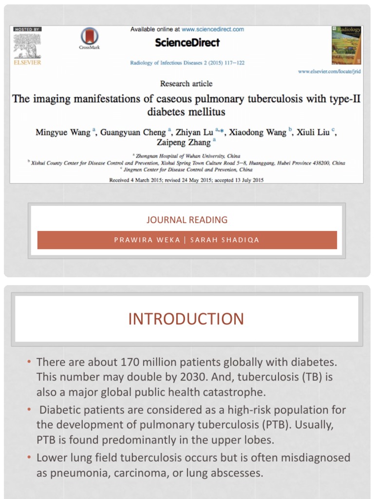 Dm Tb Radiologi Pdf Tuberculosis Pneumonia