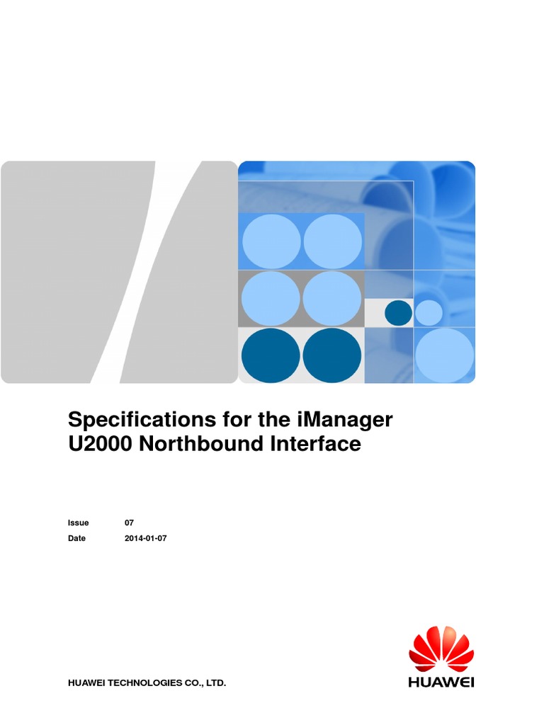 Specifications For The IManager U2000 Northbound Interface 07 (20170808) | PDF | Common Object ...