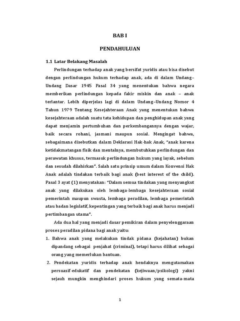 Makalah Hukum Perlindungan Anak | PDF