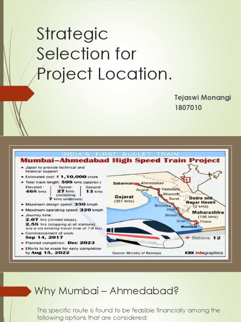 Strategic Location Selection For Project - 01 | PDF | Train Station ...
