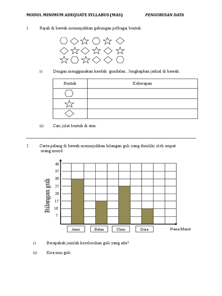 Modul Mas - Pengurusan Data | PDF