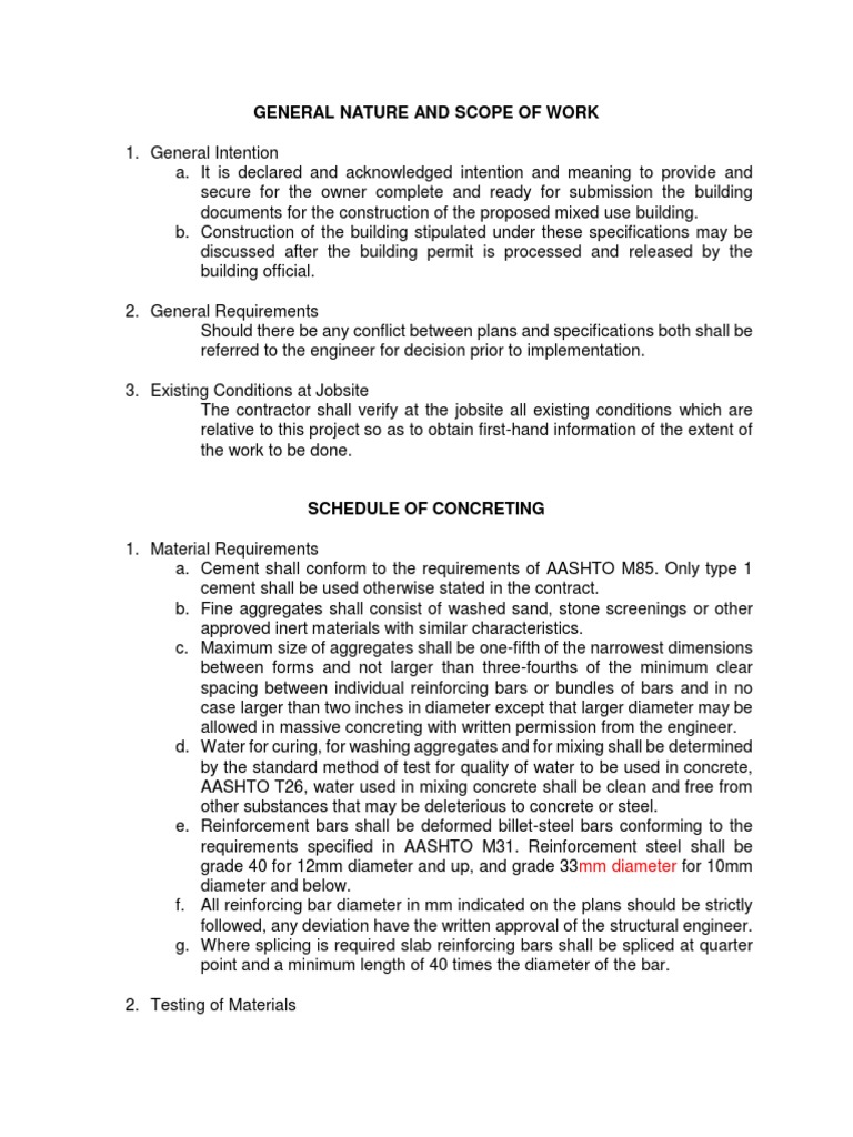 General Construction Notes | PDF | Concrete | Plywood