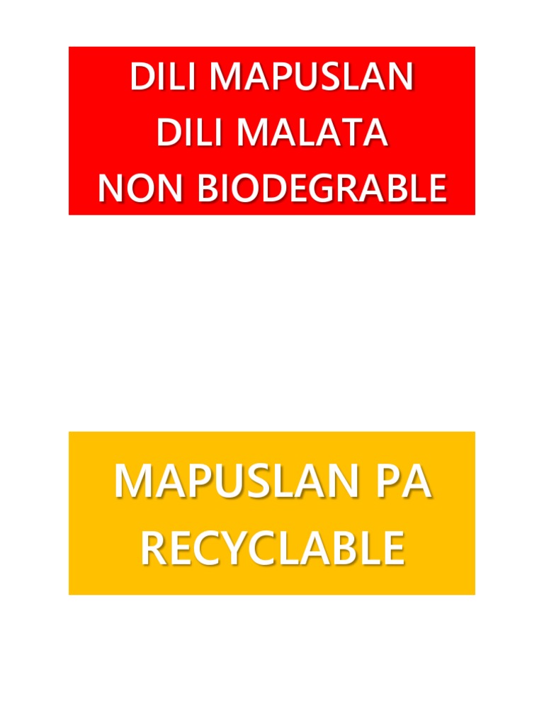Printable Waste Segregation Labels | PDF