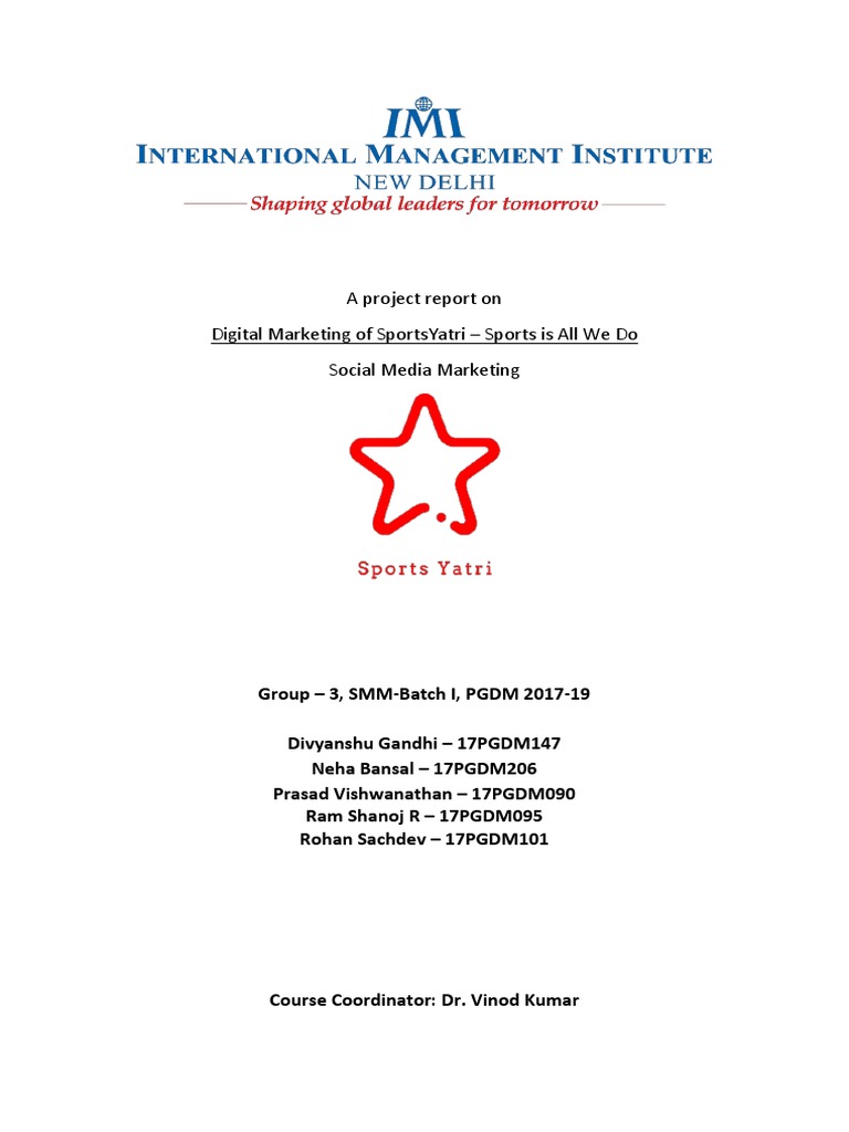 SMM Project Report - Group 3 | PDF | Hashtag | Advertising