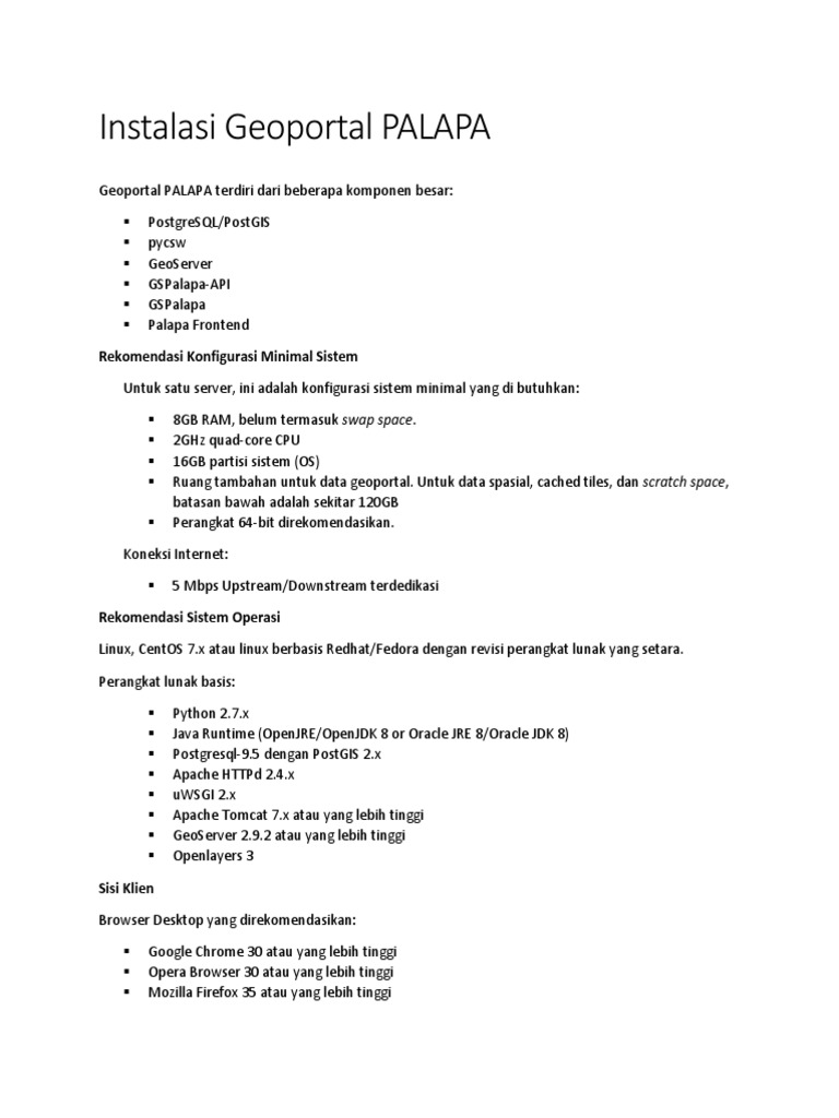 Geoportal Palapa | PDF