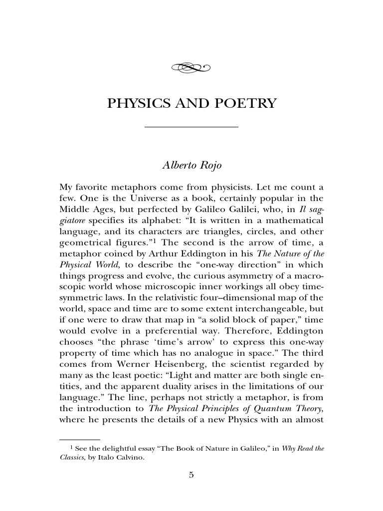 22 Physics and Poetry | PDF | Sphere | Universe