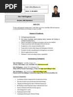 Civil Engineer Experience Certificate Format 1 | PDF
