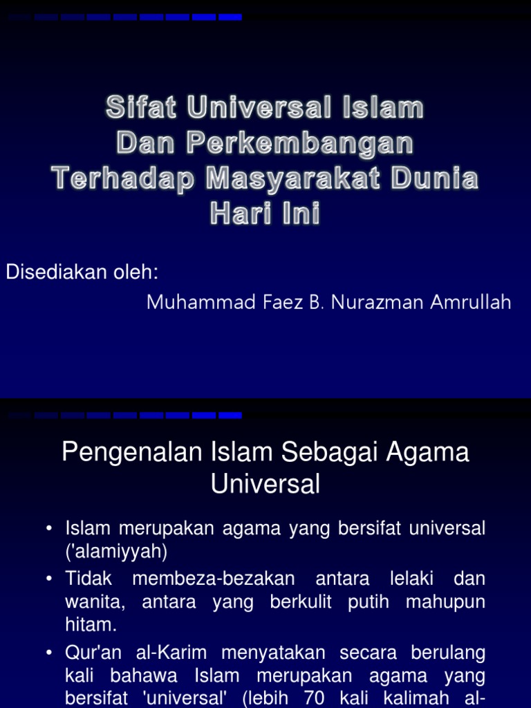 Islam Agama Universal | PDF