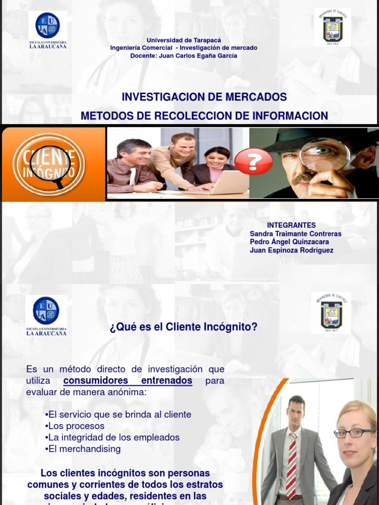 Clientes Incógnitos en Investigación de Mercado | PDF | Investigación ...