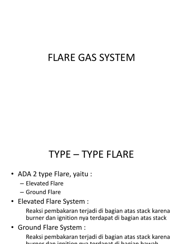 Sistem dan Jenis Flare Gas | PDF