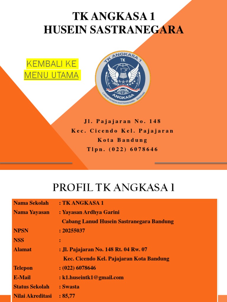Profil TK Angkasa 1 Husein Sastranegara | PDF