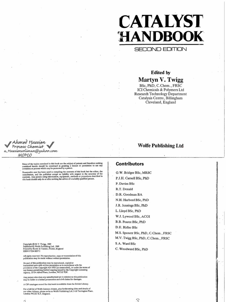 Catalyst Handbook | PDF